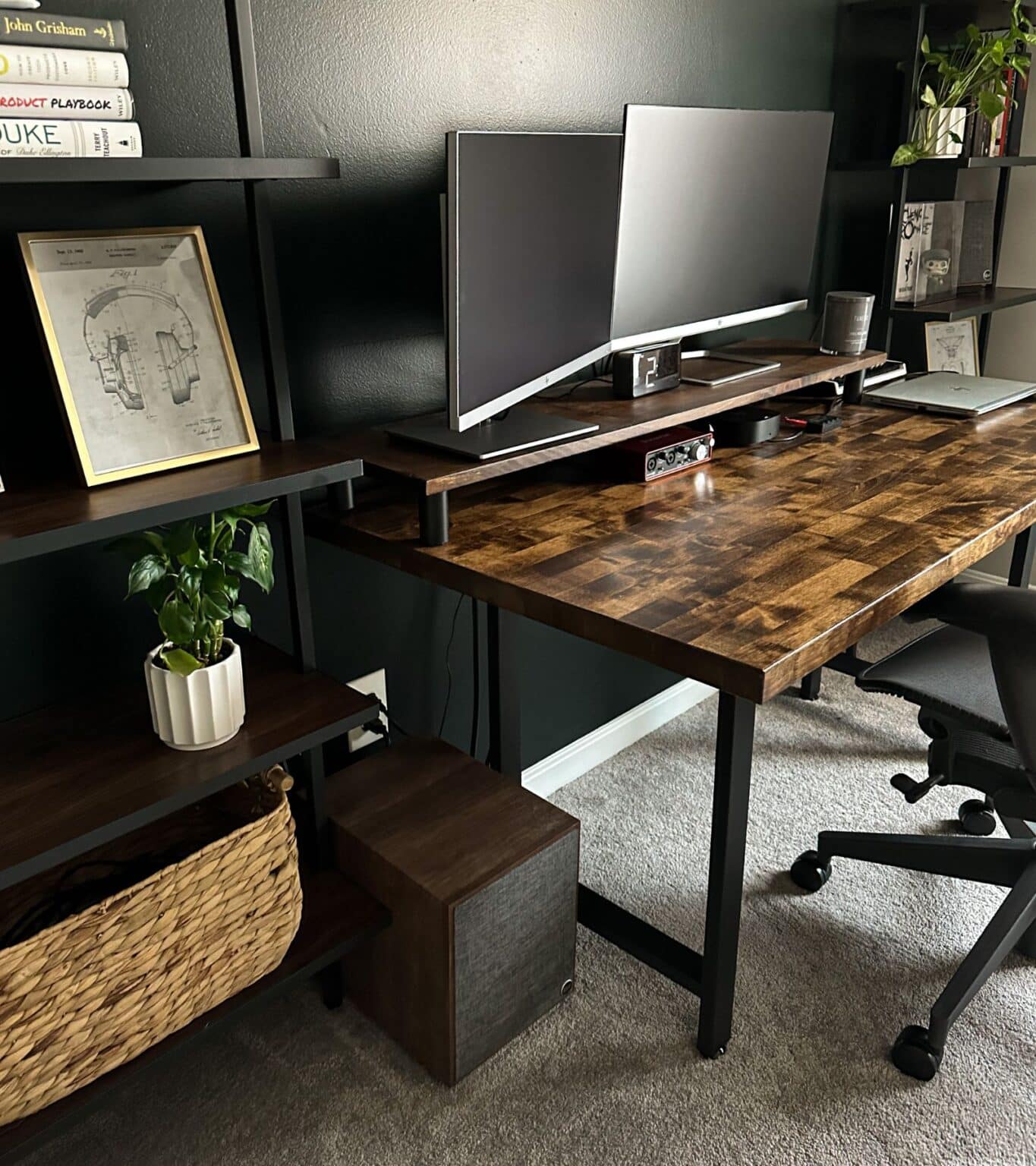 DIY Butcher Block Desk for Your Home Office - Home By Alley