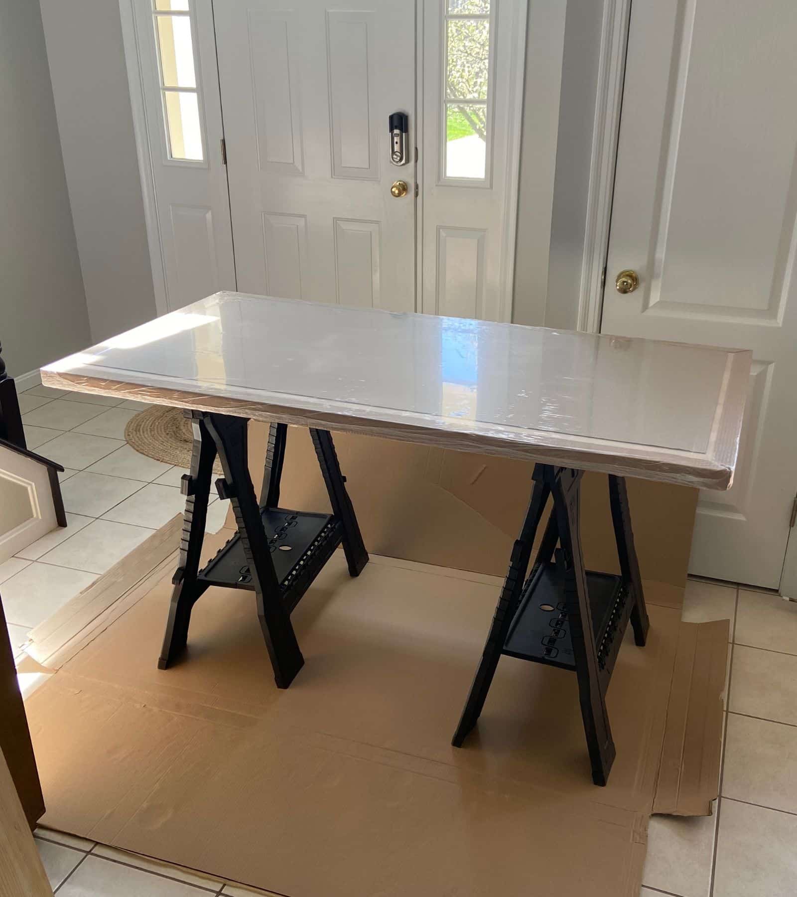 DIY Butcher Block Desk for Your Home Office - Home By Alley