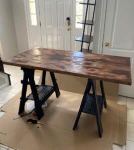 DIY Butcher Block Desk for Your Home Office - Home By Alley