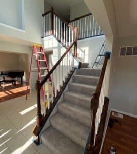 Java Gel Stain Banister Transformation (Step-by-Step Guide) - Home By Alley