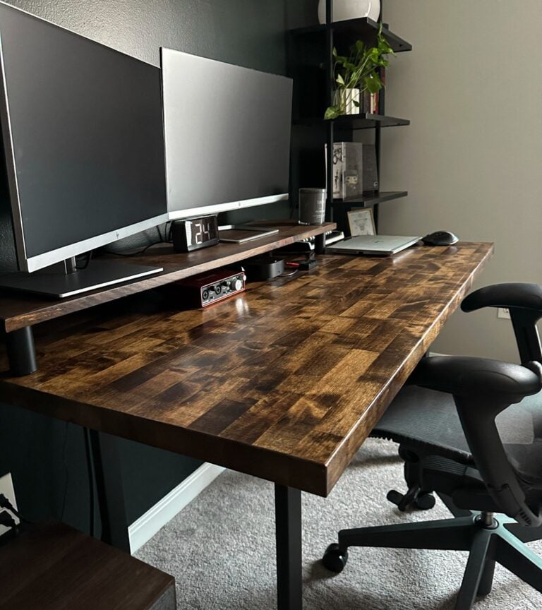 An Extremely Easy Guide On How to Stain Butcher Block - Home By Alley