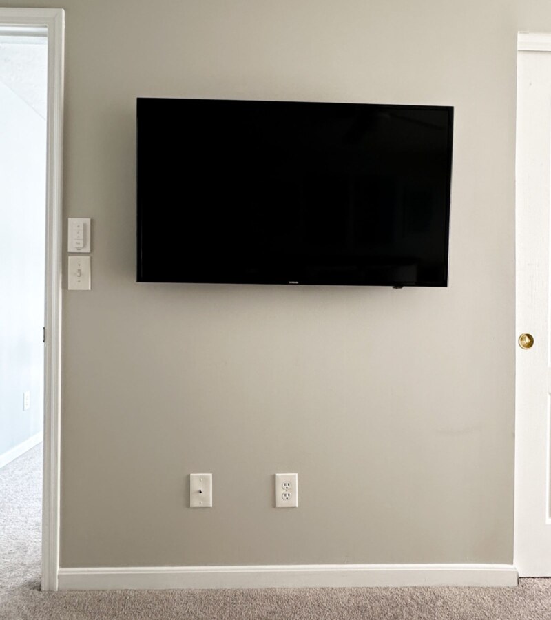 5 Very Sneaky Ways to Hide Wires From Wall Mounted TV - Home By Alley
