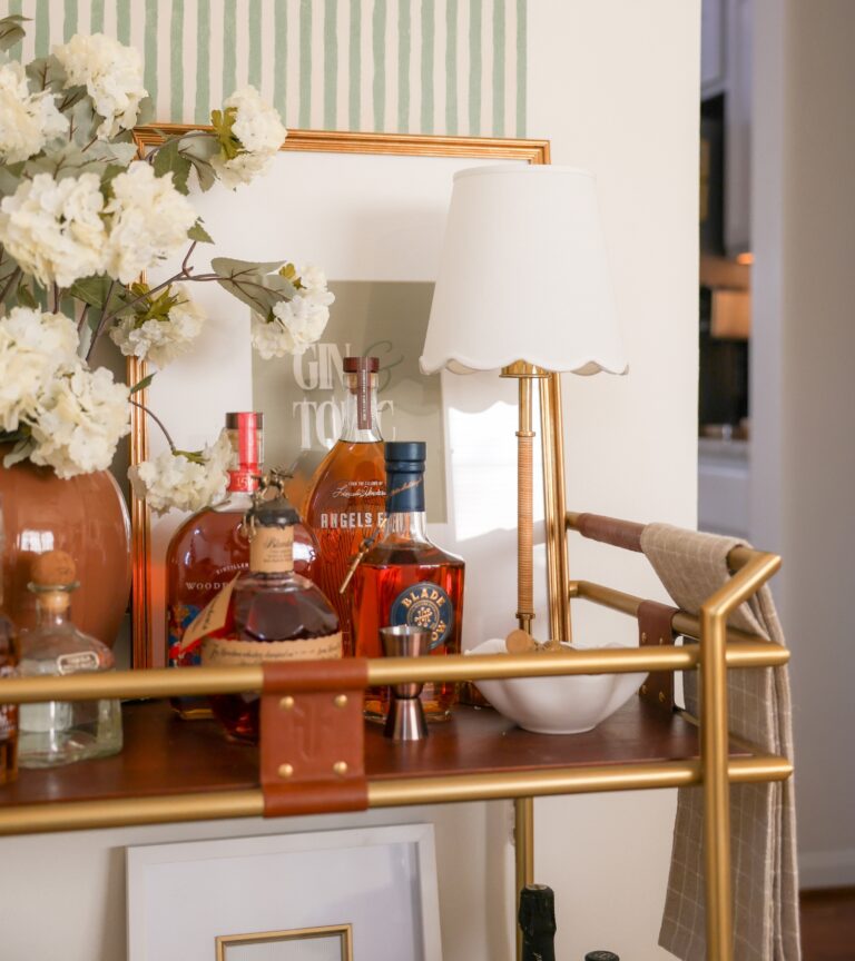The SECRET to Styling a Bar Cart Like a Pro - Home By Alley