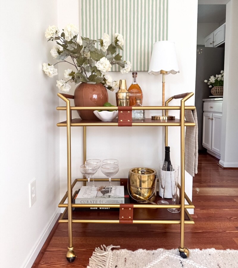 The SECRET to Styling a Bar Cart Like a Pro - Home By Alley
