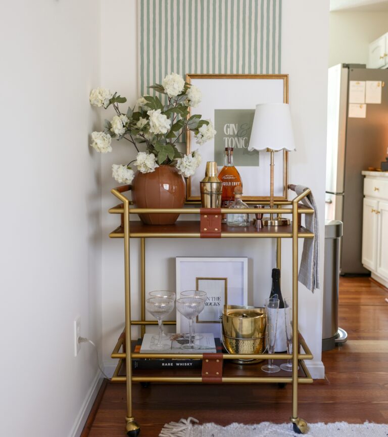 The SECRET to Styling a Bar Cart Like a Pro - Home By Alley