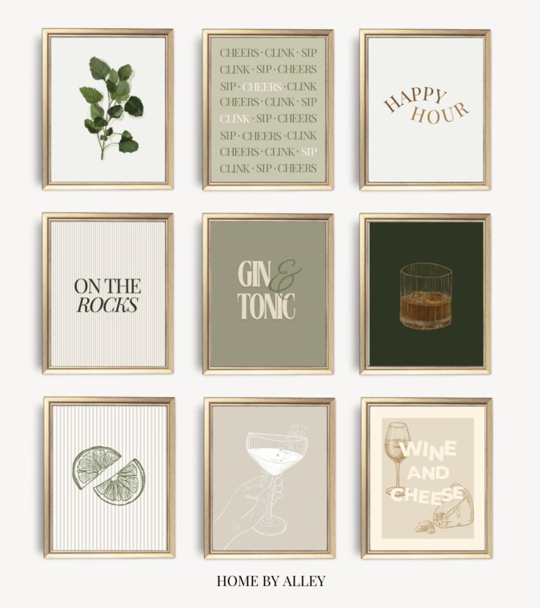 Bar Cart Art | 9 Free Printables You Can Add To Your Bar Cart Today ...