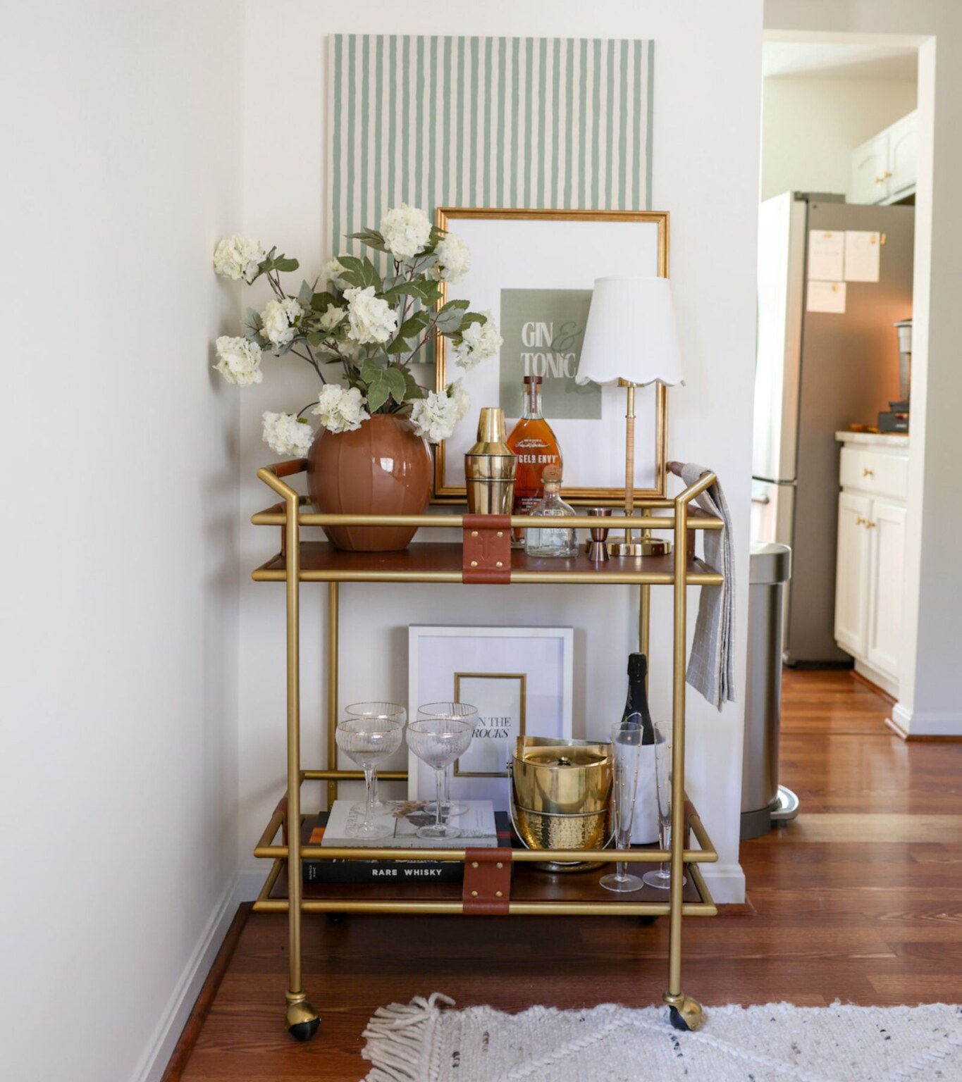 15 Ridiculously Cute Bar Carts You Can’t Pass Up - Home By Alley